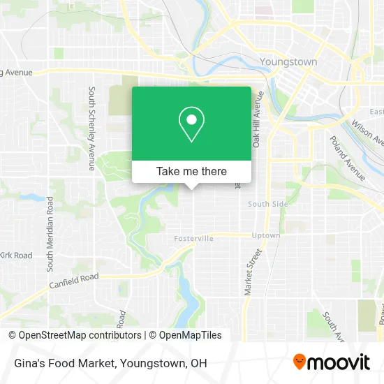 How to Get to Gina's Food Market in Youngstown by Bus?