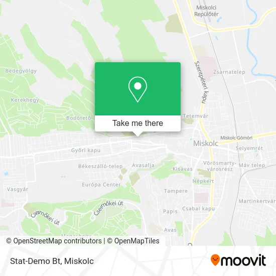 How to Get to Stat-Demo Bt in Miskolci by Bus or Light Rail?