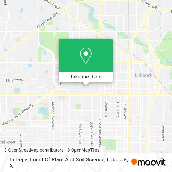 ¿Cómo llegar a Ttu Department Of Plant And Soil Science en Lubbock en ...