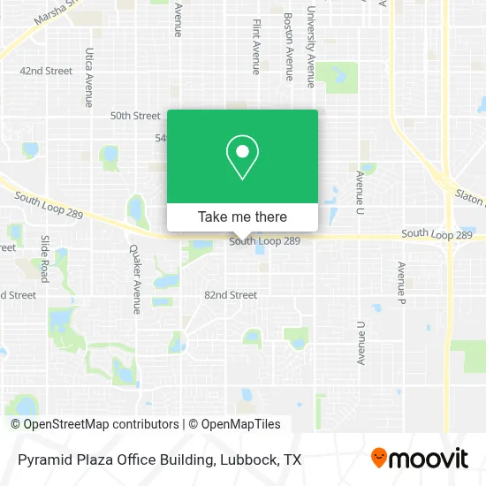 ¿Cómo llegar a Pyramid Plaza Office Building en Lubbock en autobús?