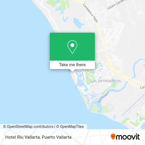 ¿Cómo llegar a Hotel Riu Vallarta en Compostela en autobús?