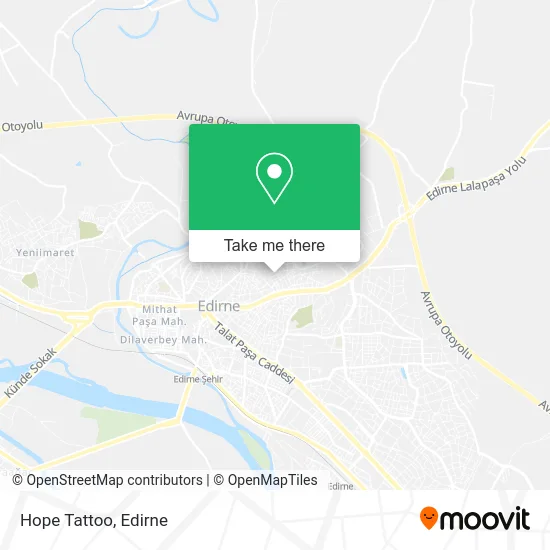 How to Get to Hope Tattoo in Edirne by Bus?