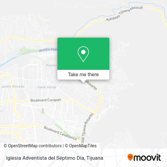 ¿Cómo llegar a Iglesia Adventista del Séptimo Día en Tijuana en autobús?