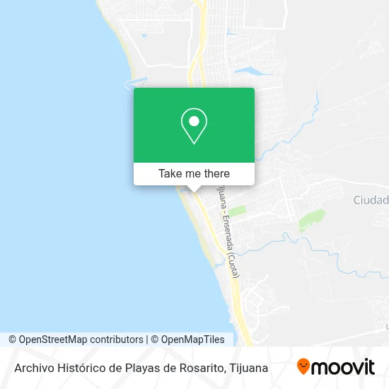 ¿Cómo llegar a Archivo Histórico de Playas de Rosarito en Tijuana en ...