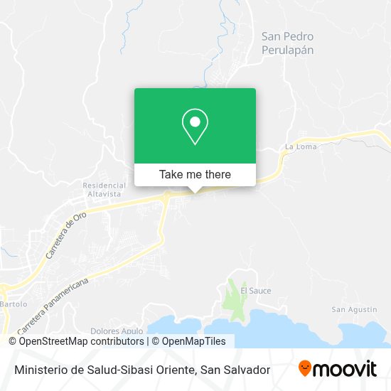 ¿Cómo llegar a Ministerio de Salud-Sibasi Oriente en San Salvador en ...