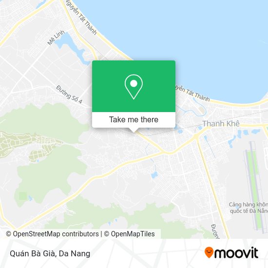 How to get to Quán Bà Già in Lien Chieu by bus?