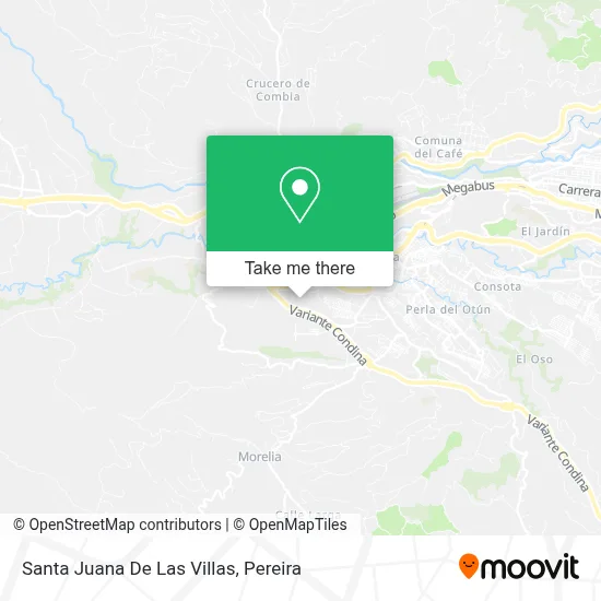 ¿Cómo llegar a Santa Juana De Las Villas en Pereira en autobús?