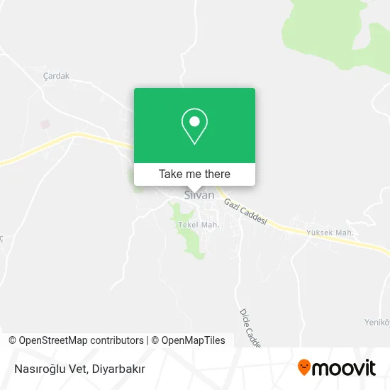 How to Get to Nasıroğlu Vet in Silvan by Bus or Train?