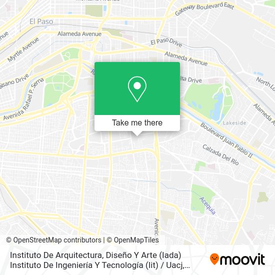 ¿Cómo llegar a Instituto De Arquitectura, Diseño Y Arte (Iada ...