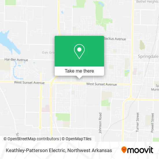 ¿Cómo llegar a Keathley-Patterson Electric en Springdale en autobús?