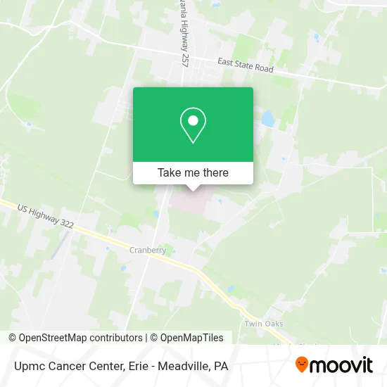 How to Get to Upmc Cancer Center in Cranberry Township by Bus?