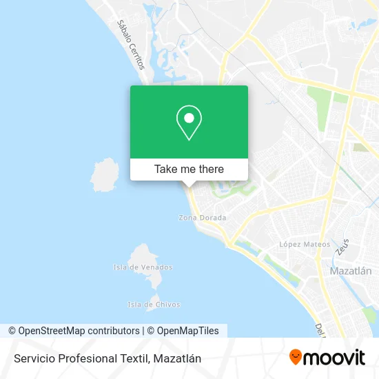 How to Get to Servicio Profesional Textil in Mazatlán by Bus?