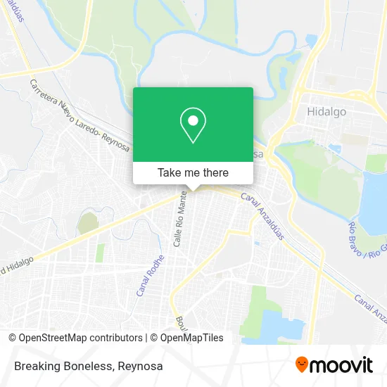 ¿Cómo llegar a Breaking Boneless en Municipio De Reynosa en autobús?