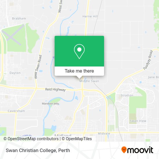 How to Get to Swan Christian College in Middle Swan by Bus or Train?