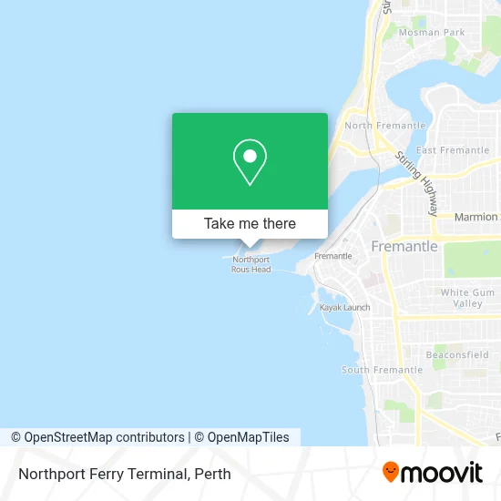 How to Get to Northport Ferry Terminal in North Fremantle by Bus or Train?
