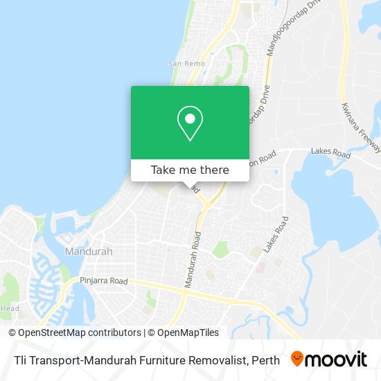 How to get to Tli Transport-Mandurah Furniture Removalist by Bus or Train?