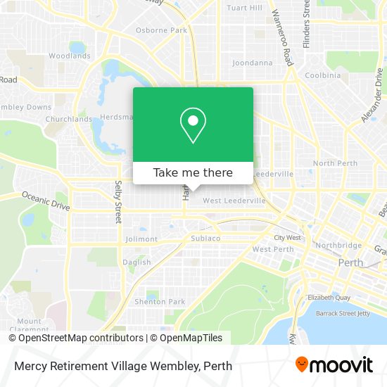 How to get to Mercy Retirement Village Wembley by Bus or Train?