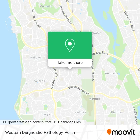 How to Get to Western Diagnostic Pathology in Craigie by Bus or Train?
