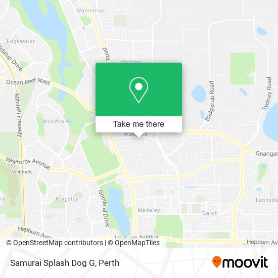 How to get to Samurai Splash Dog G in Wangara by bus or train?