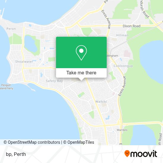 How to Get to bp in Safety Bay by Bus or Train?