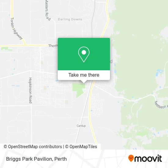 How to Get to Briggs Park Pavilion in Byford by Bus or Train?