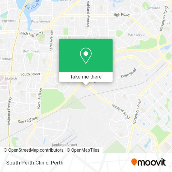 How to get to South Perth Clinic in Canning Vale by bus or train?