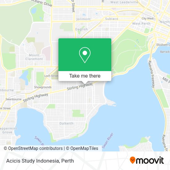 How to get to Acicis Study Indonesia in Nedlands by bus or train?