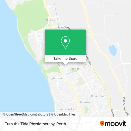 How to Get to Turn the Tide Physiotherapy in Butler by Bus or Train?