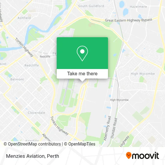 How to Get to Menzies Aviation in Perth Airport by Bus or Train?