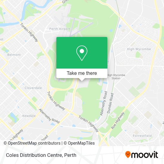 How to Get to Coles Distribution Centre in Perth Airport by Train or Bus?
