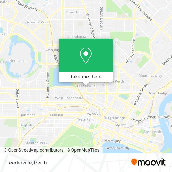 How to get to Leederville by bus or train?