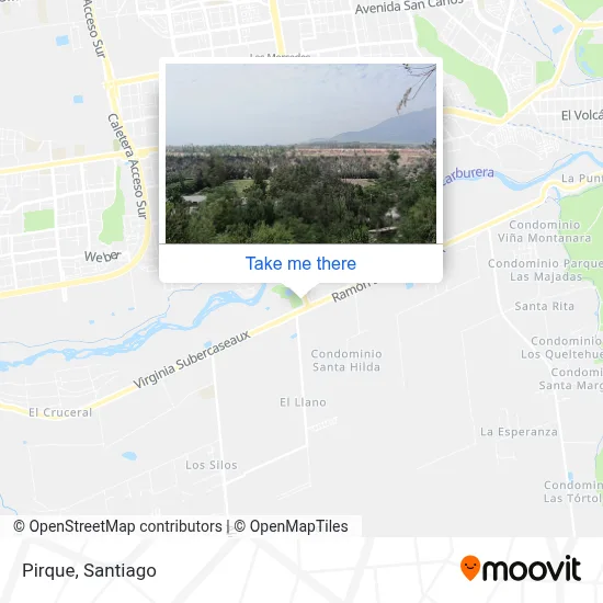 ¿Cómo llegar a Pirque en Micro o metro?