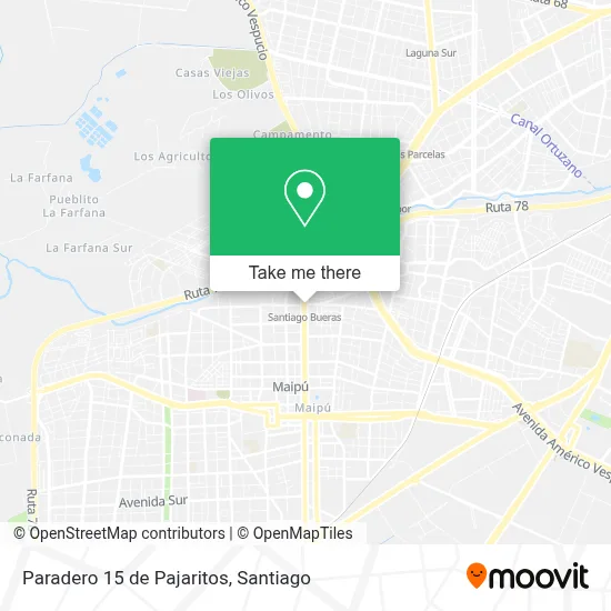 ¿Cómo llegar a Paradero 15 de Pajaritos en Maipú en Micro o metro?