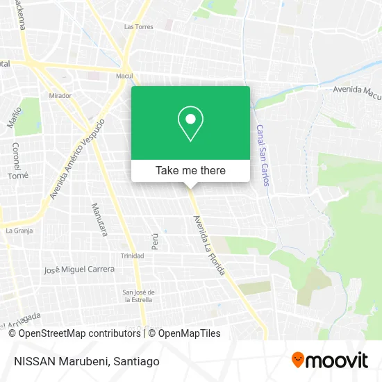 ¿Cómo llegar a NISSAN Marubeni en La Florida en Micro o metro?