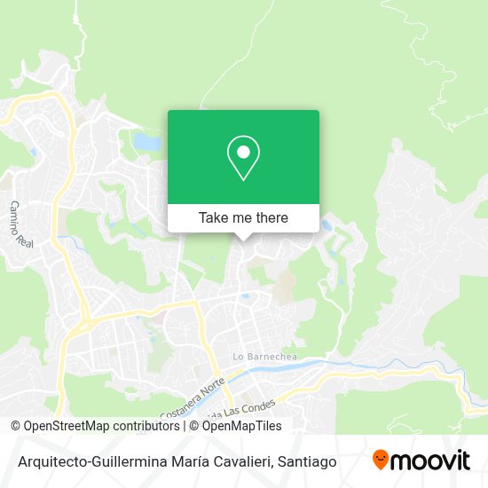 ¿Cómo llegar a Arquitecto-Guillermina María Cavalieri en Lo Barnechea ...