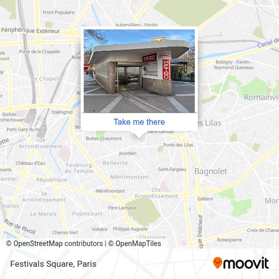 How to Get to Place Des Fêtes in Paris by Metro, Bus or RER?