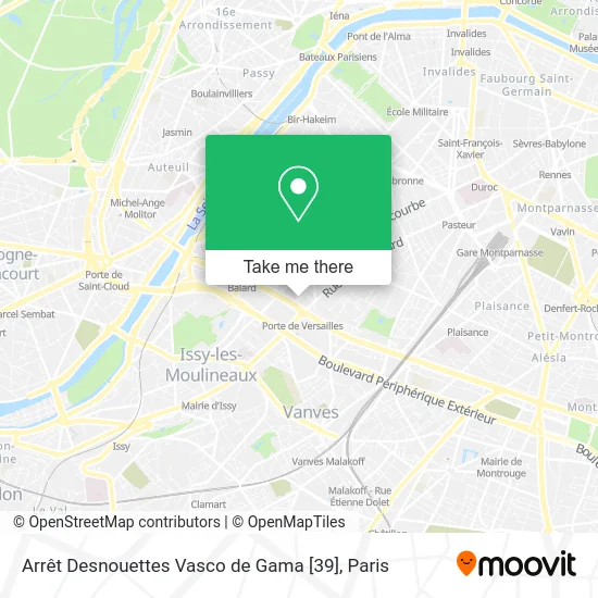 How to Get to Arrêt Desnouettes Vasco de Gama [39] in Paris by Metro ...