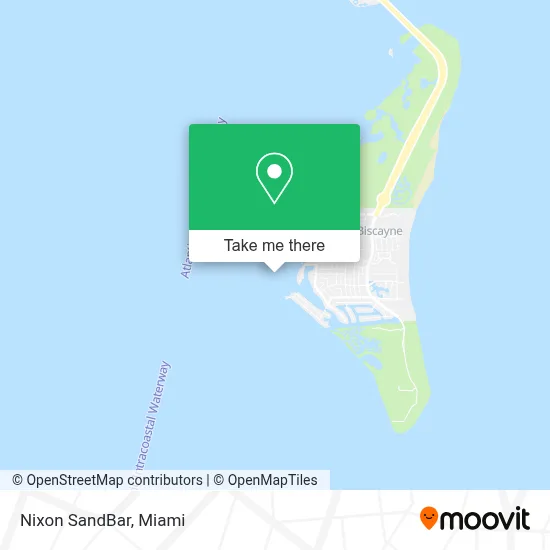 ¿Cómo llegar a Nixon SandBar en Key Biscayne en autobús?
