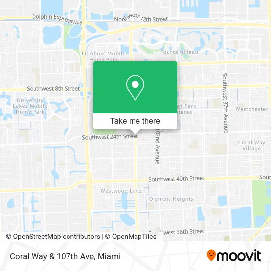 ¿Cómo llegar a Coral Way & 107th Ave en South Westside en autobús o ...