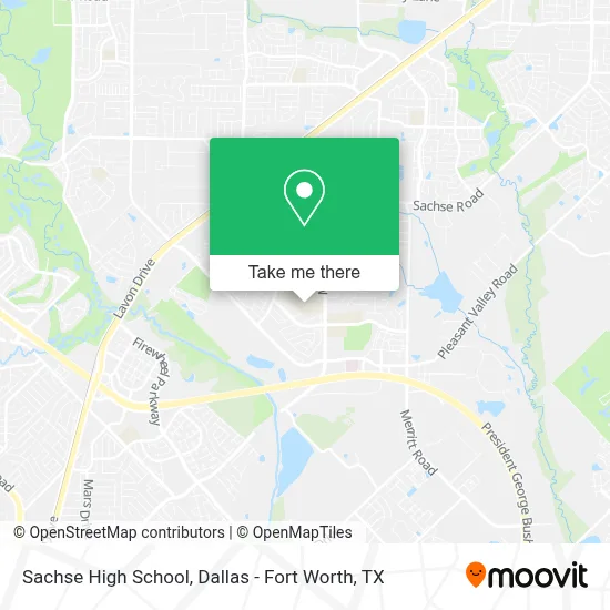 How to Get to Sachse High School by Bus or Light Rail?