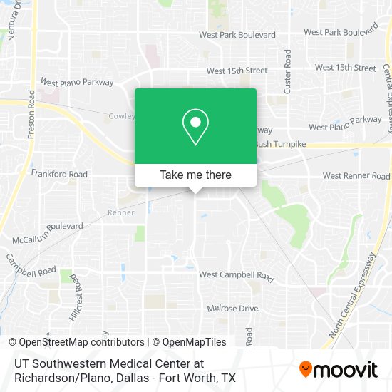Ut Southwestern Map