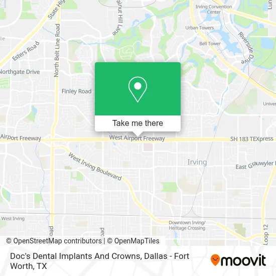 How to Get to Doc's Dental Implants And Crowns in Irving by Bus, Light ...