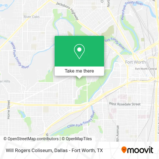 How to Get to Will Rogers Coliseum in Fort Worth by Bus?