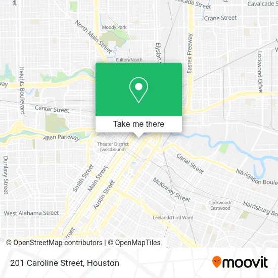 How to Get to 201 Caroline Street in Houston by Bus or Light Rail?