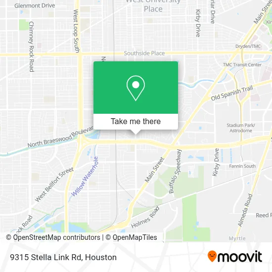 How to Get to 9315 Stella Link Rd in Houston by Bus or Light Rail?