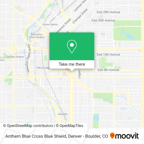 ¿Cómo llegar a Anthem Blue Cross Blue Shield en Denver en autobús?