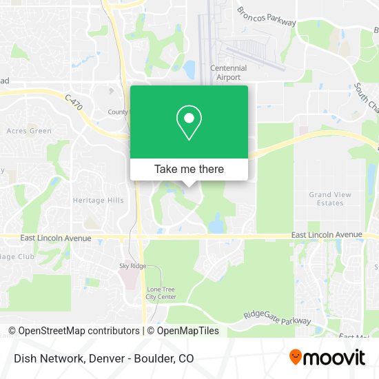 How to get to Dish Network in Denver Boulder CO by bus or light rail