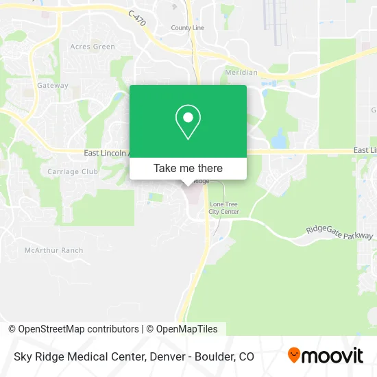 How to Get to Sky Ridge Medical Center in Lone Tree by Bus or Light Rail?