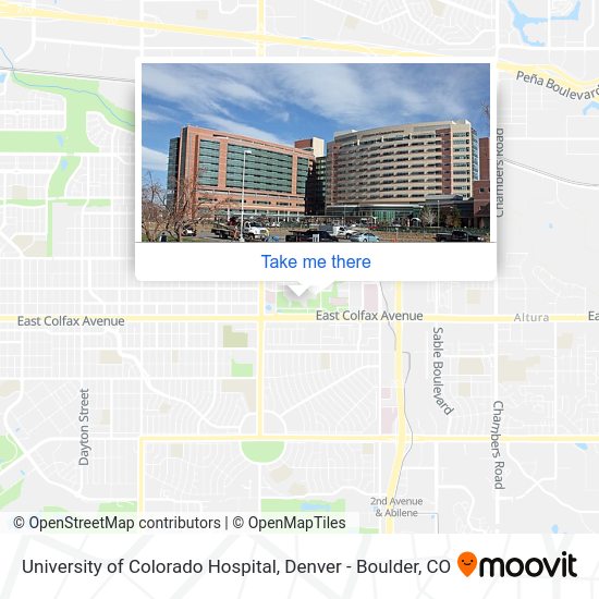 How to Get to University of Colorado Hospital in Aurora by Bus or Train?