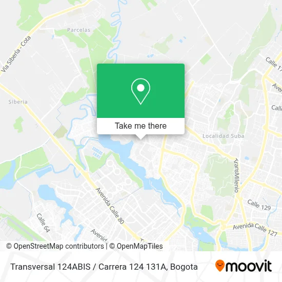¿Cómo llegar a Transversal 124ABIS / Carrera 124 131A en Suba en ...